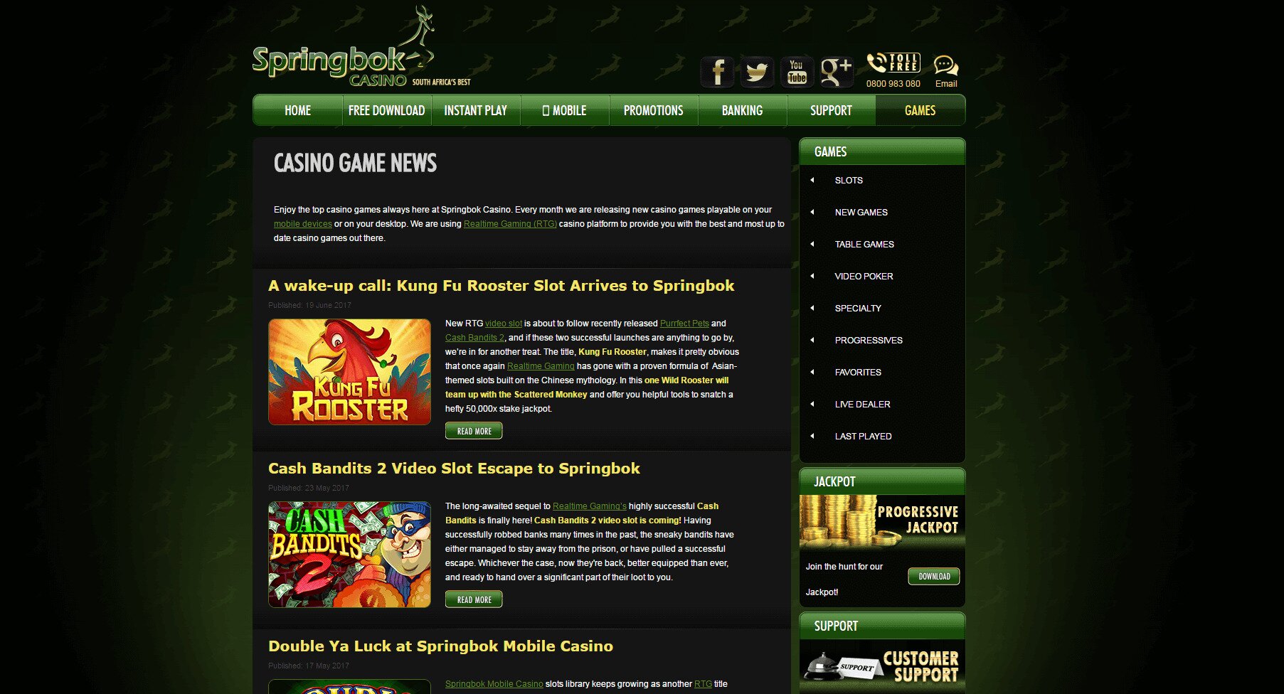 Springbok Casino Review - Are They a Reliable Casino in 2024?