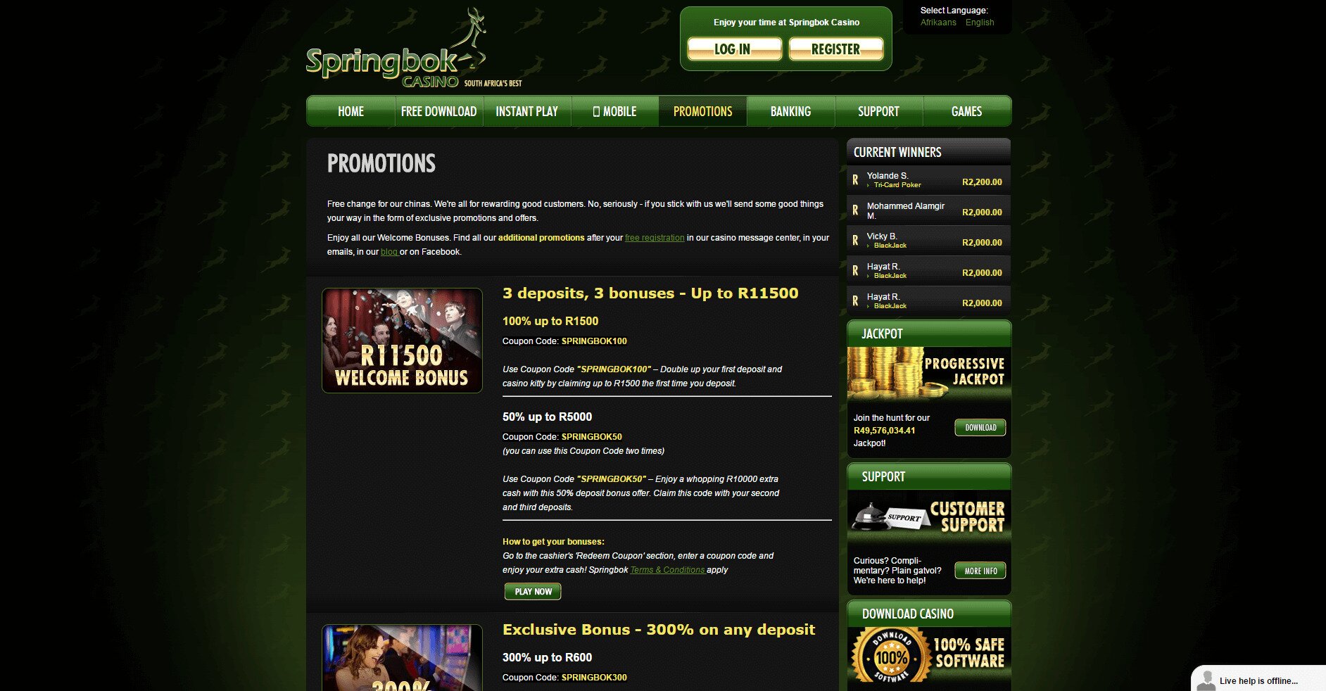 Springbok Casino Review - Are They a Reliable Casino in 2024?
