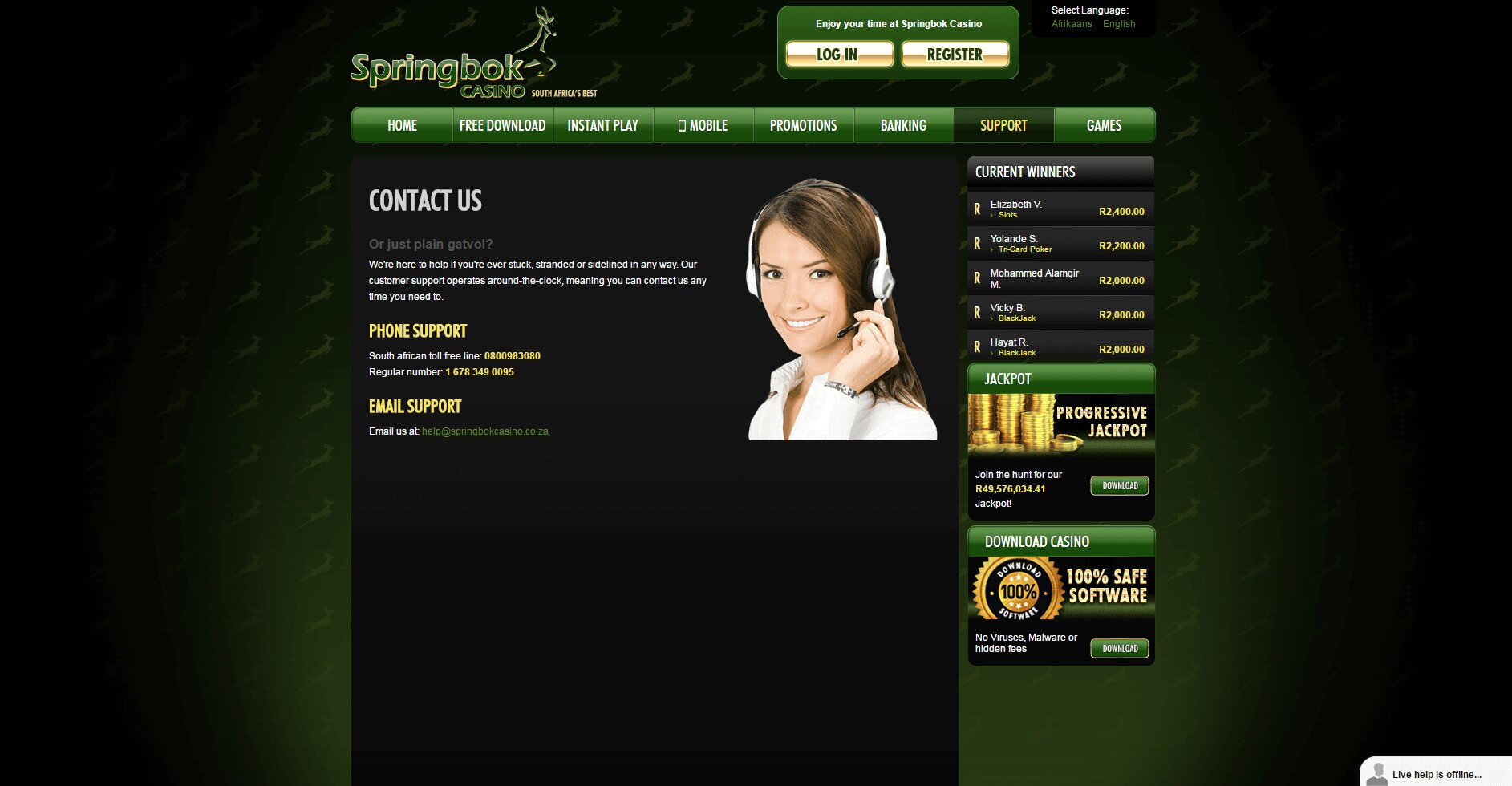 Springbok Casino Review - Are They a Reliable Casino in 2024?