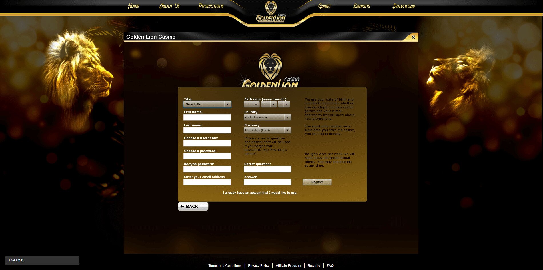 Golden Lion Casino Review 2024 - Detailed Assessment of Golden Lion