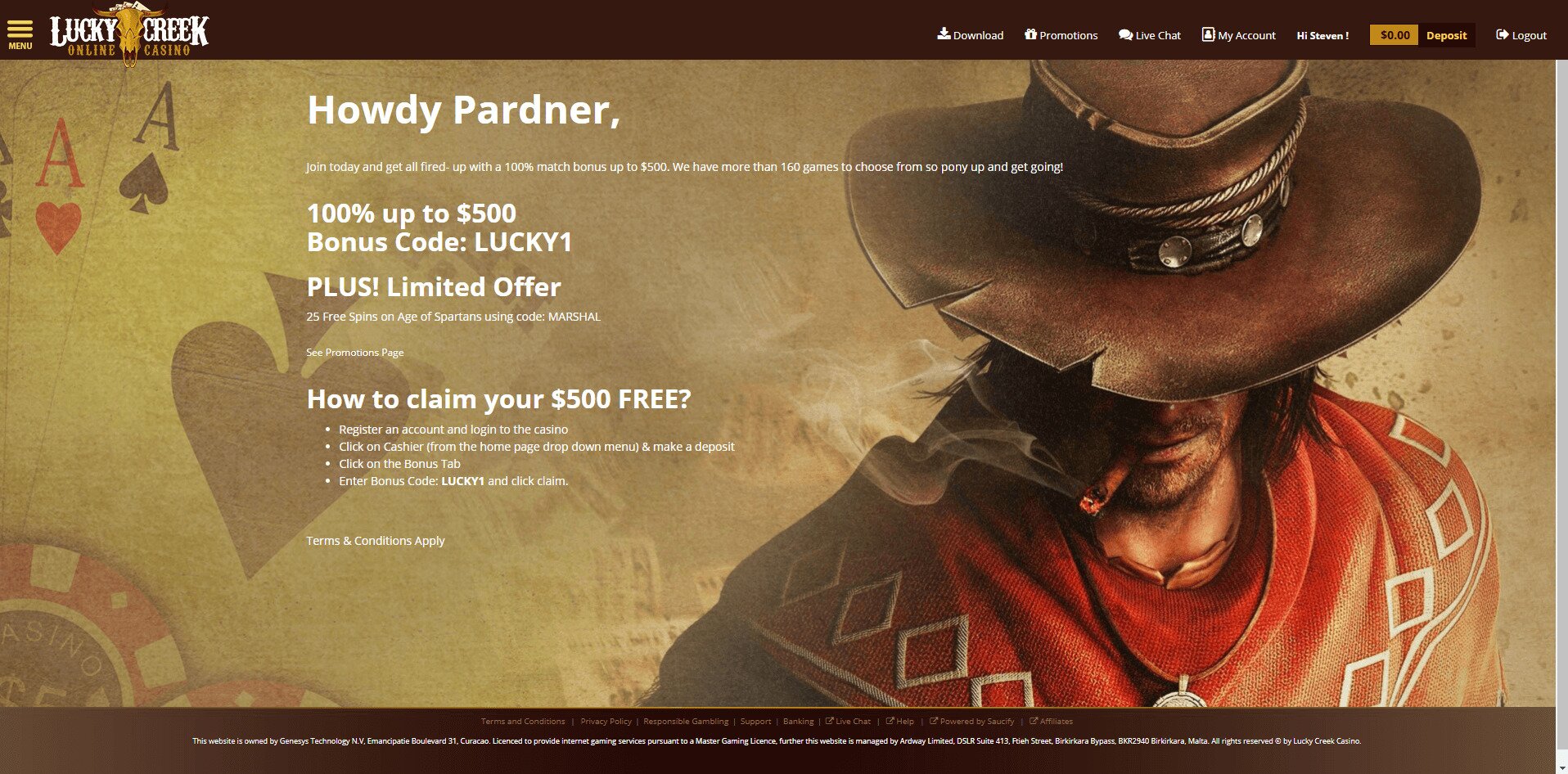 Lucky Creek Casino Review - Complete Guide to Games, Bonuses & More